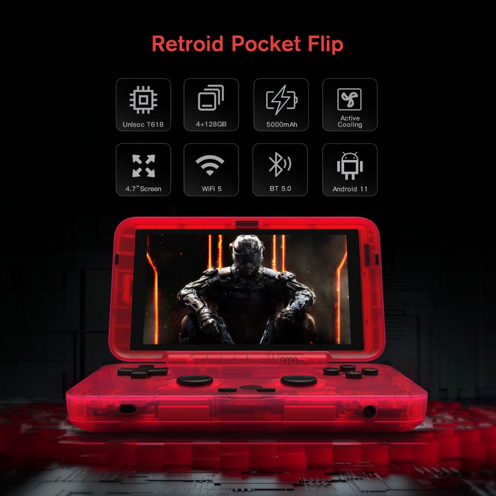 [Hết Hàng]Retroid Pocket Flip máy game vỏ sò cao cấp - IZZYGame
